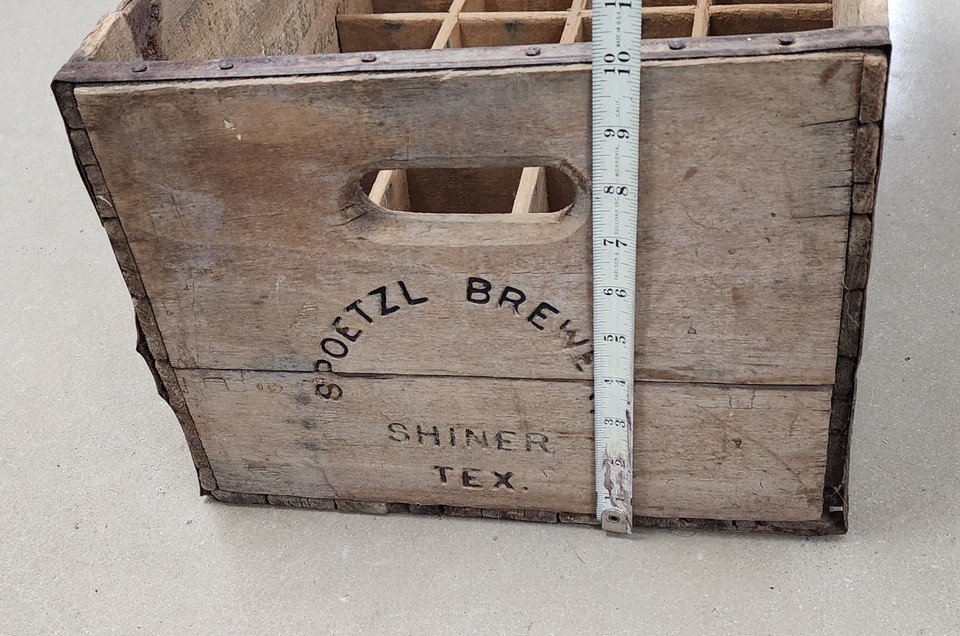 Very Rare 1930s Wooden Shiner Export Beer & Ice Crate From Texas ...
