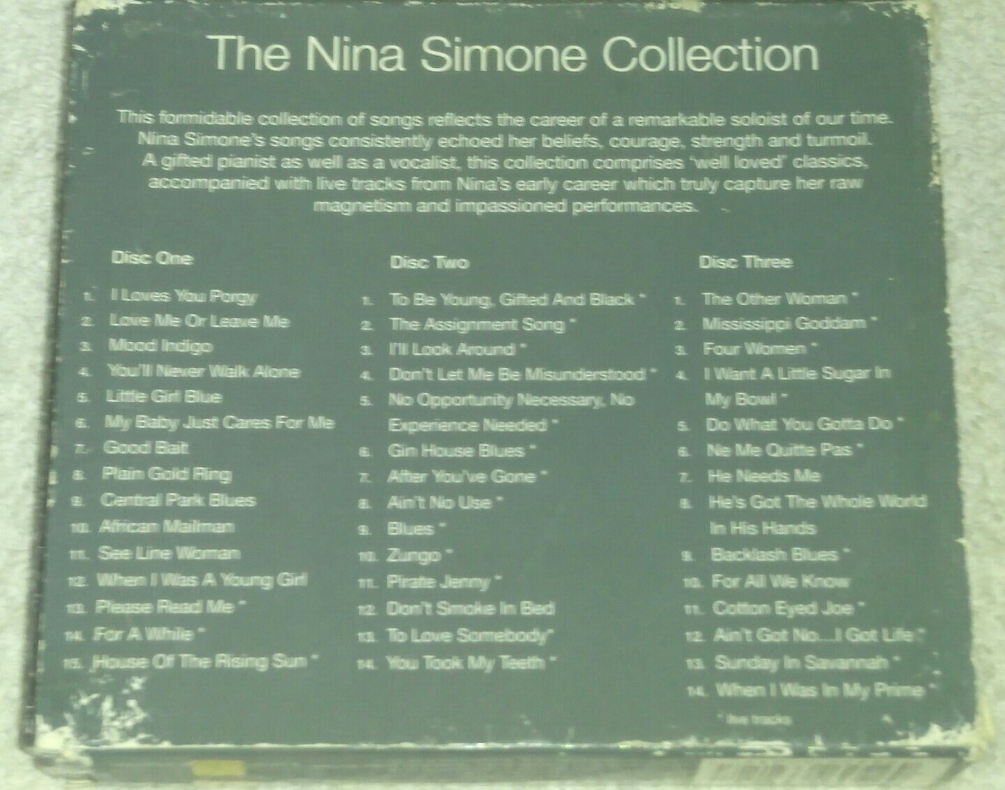 The Nina Simone Collection 3 cd set | eBay