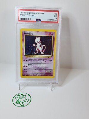 PSA 5 1999 Pokemon Spanish Base Set Mewtwo # 10/102 WOTC | eBay