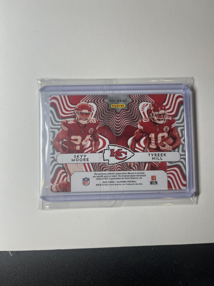 Skyy Moore / Tyreek Hill 2022 Illusions Deja Vu Dual Patch #DV-KC Game ...