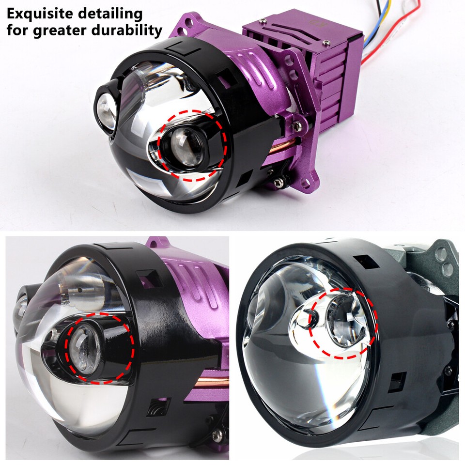 NHK Laser Headlight 3.0'' Bi-LED Projector Hyperboloid Lens Retrofit ...