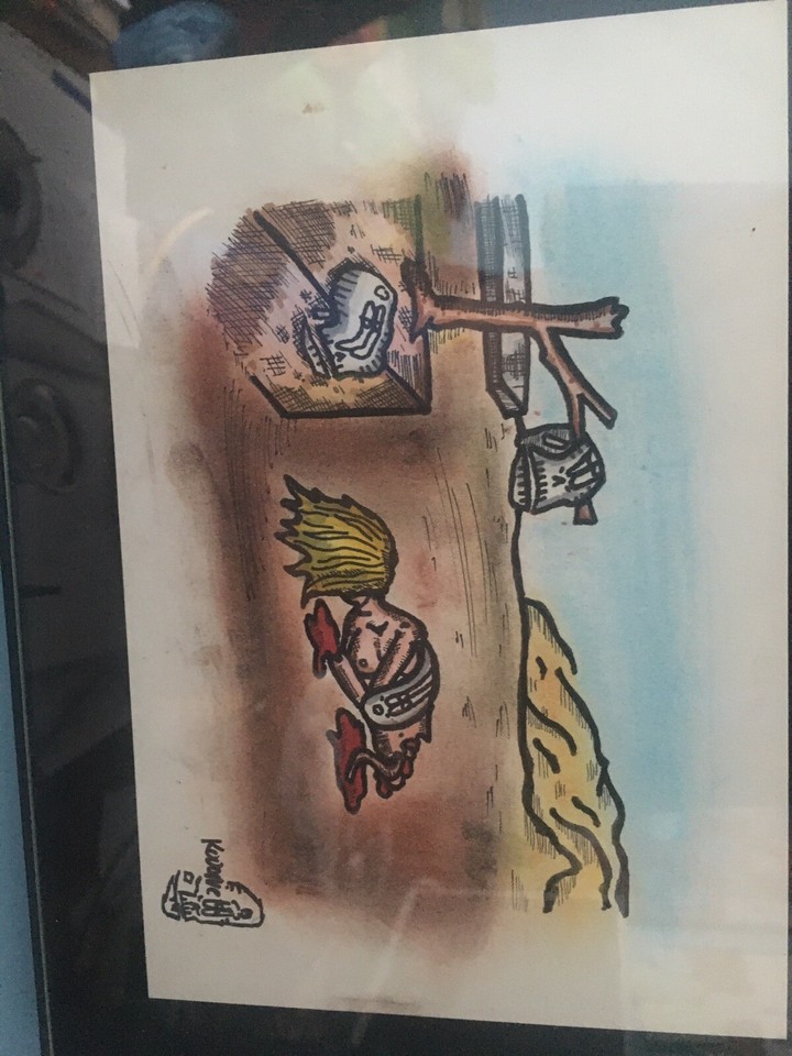 kodone original by the artist art piece rework dali persistence of ...