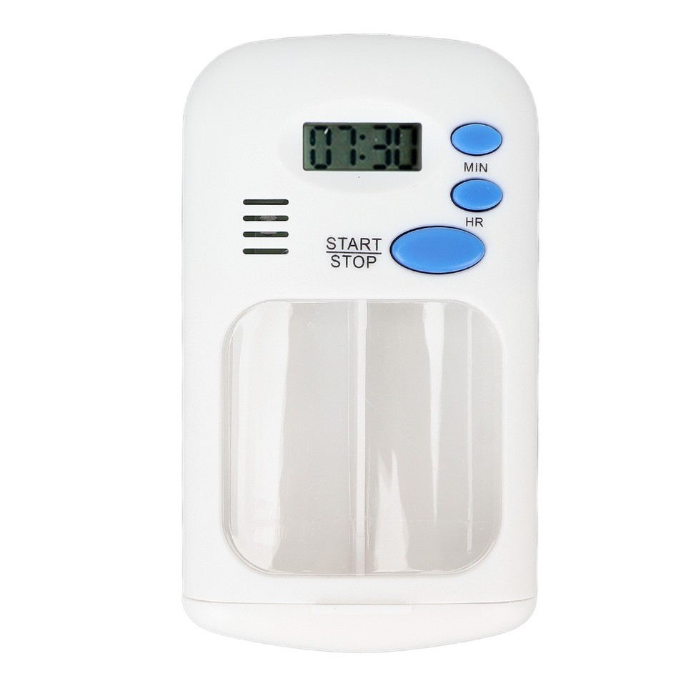 Smart Pill Dispenser Portable Automatic 2 Grids Pill Organizer with ...