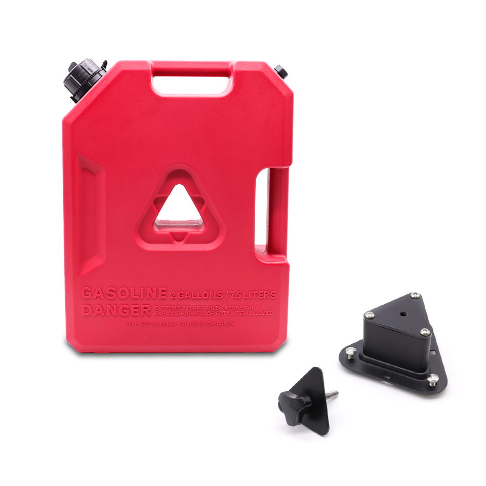 2 Gallon Fuel Tank Gas w/Bracket Off-Road Carry Spare Container Can ...