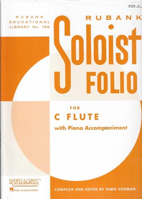 Both Books Rubank Soloist Folio For Flute W/Piano Accompaniment RUBANK ...