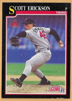 SCOTT ERICKSON MINNESOTA TWINS #812 - SCORE NM-MT 1991 | eBay