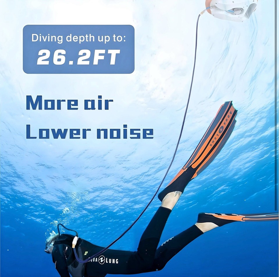 Tankless Diving System Scuba Diving Ventilator, Portable Rechargeable ...