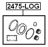 Front Brake Caliper Repair Kit For Citroen 260608145R, 4427.56, 4448.77 ...
