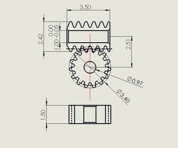 1/87 static change gear 15T micro worm gear 0.2 module gear (US SELLER ...