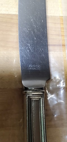 Vintage Set of 3 Insico Silverplate & Stainless Dinner Knives 9¼" | eBay