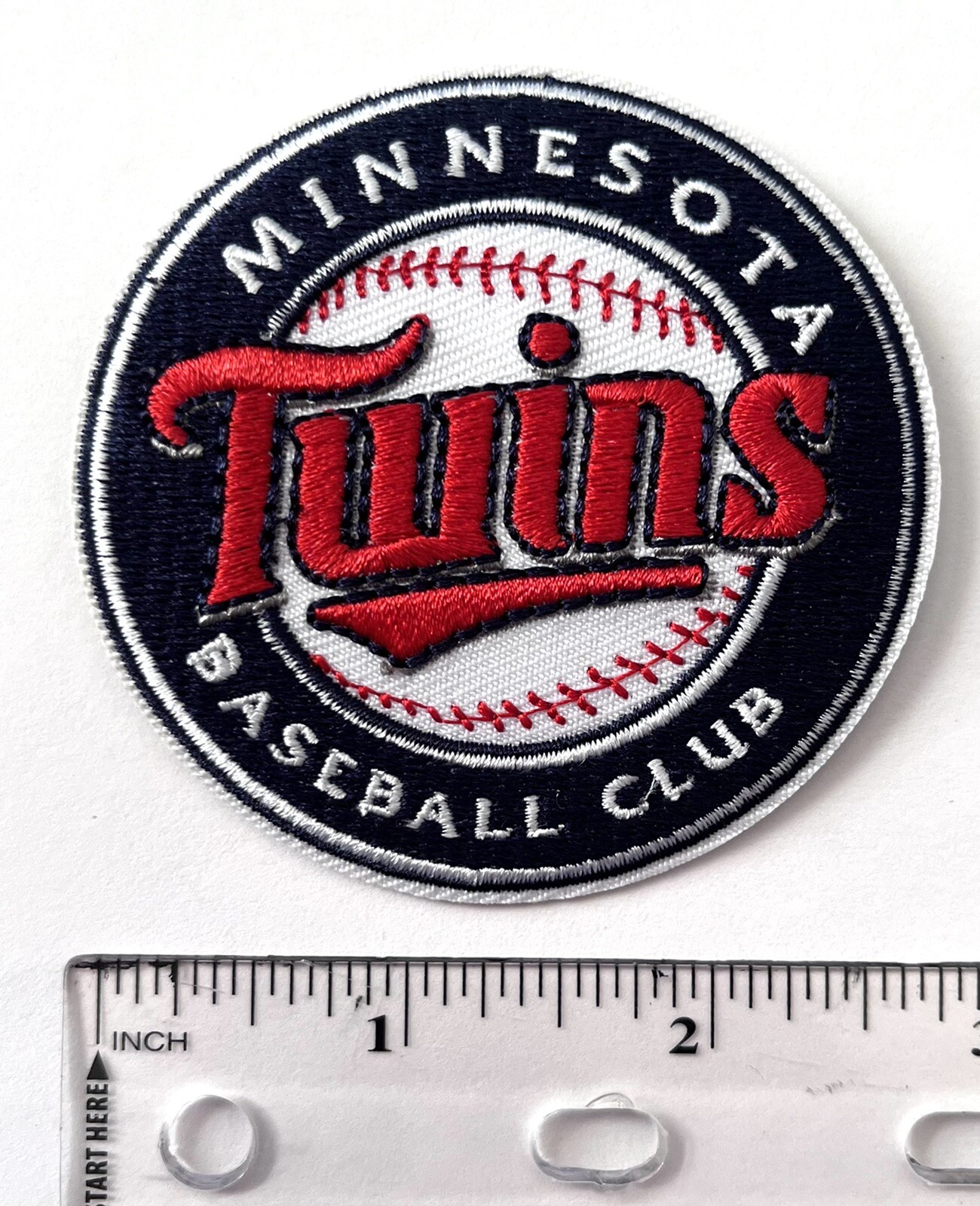 MINNESOTA TWINS EMBROIDERED IRON ON PATCH 2.75” DIAMETER FREE SHIPPING ...