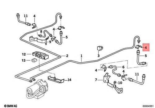 Genuine BMW E36 E46 E70 E70N Brake Hose Clip For Pipe Bracket OEM ...