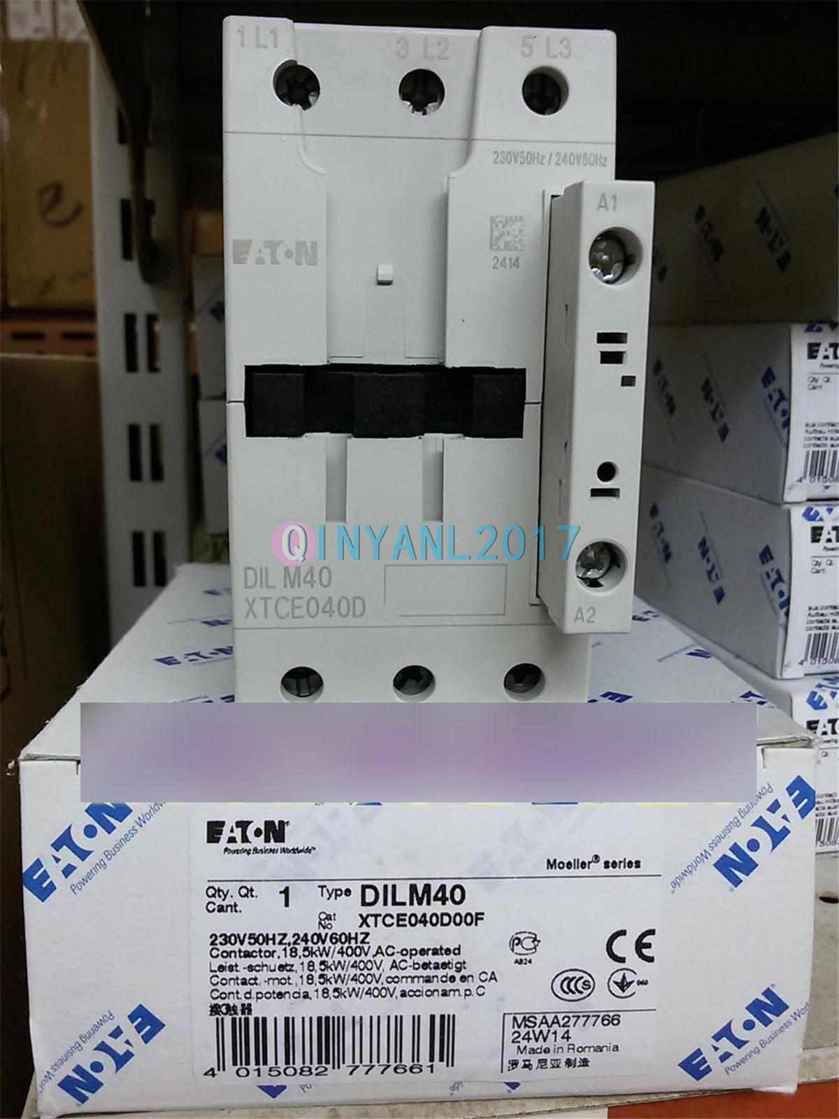 1PC NEW EATON MOELLER contactor DILM40(230V50Hz,240V60Hz) | eBay
