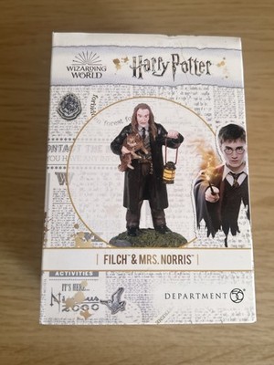 Department 56 Harry Potter Village Filch and Mrs Norris figurine | eBay UK