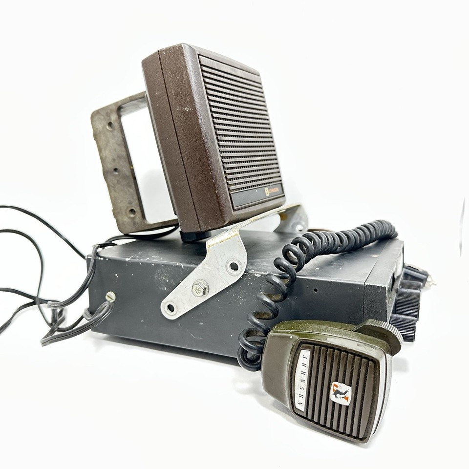 Johnson Messenger 123A CB Radio with EF Johnson Speaker Tested Working ...