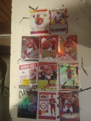Patrick Mahomes 11 Card Lot Kansas City Chiefs Collectible | eBay