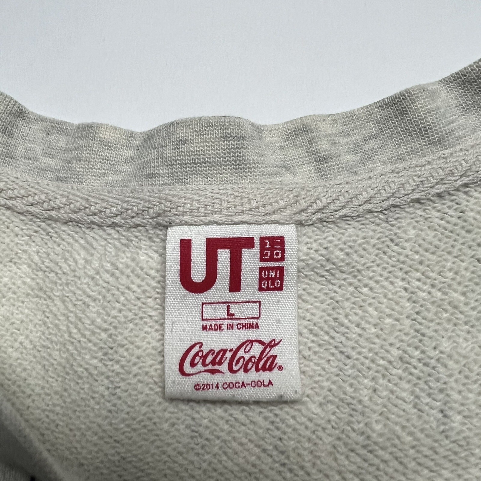 RARE Women's Coca-Cola x Uniqlo Beige Sweatshirt With… - Gem