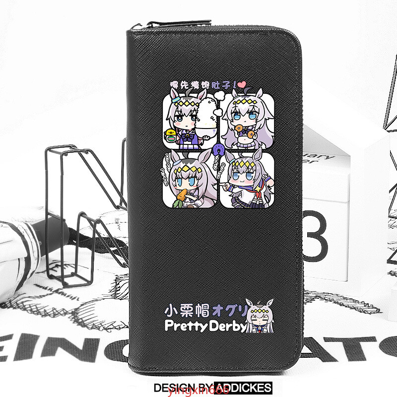 Umamusume Oguri Cap Anime Unisex Black PU Leather Purse Wallet Gift | eBay