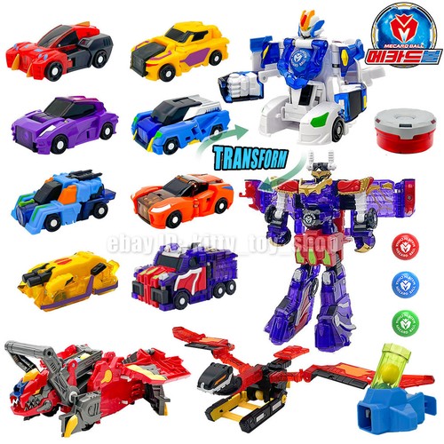 Mecard Ball Magnetic Transform Boys Toy Car Robot Mecanimal Figure ...