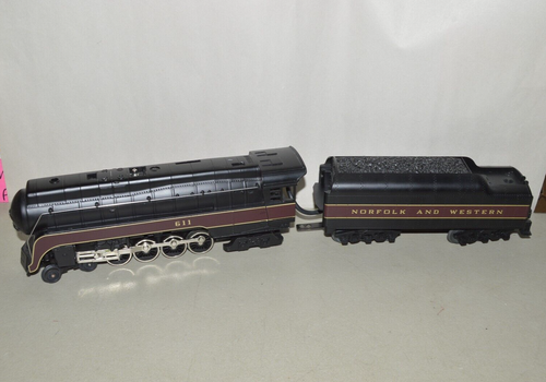 O scale MTH Norfolk & Western Ry streamlined 4-8-4 J 611 steam ...