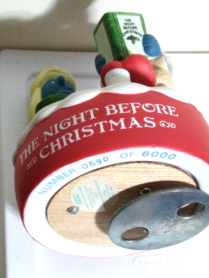 VTG 1983 WALLACE THE Night BEFORE CHRISTMAS SMURF Limited Edition ...