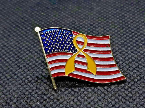 Vtg American Flag US SUPPORT OUR Troops Ribbon Lapel Pin | eBay UK