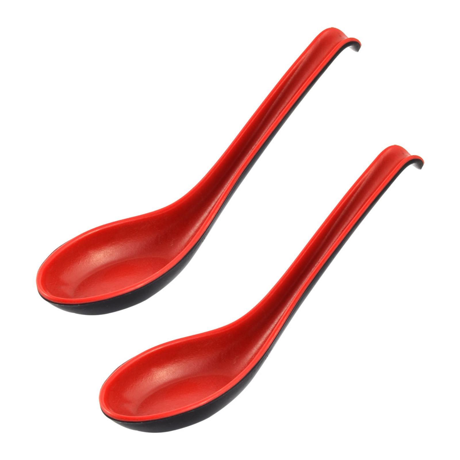 Kitchenware Plastic Utensil Soup Food Porridge Spoon Ladle 16Length Red ...