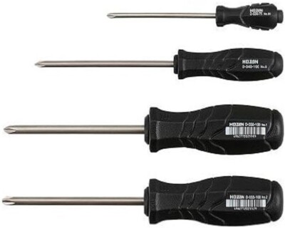 Premium JIS 4 JIS Screwdriver Set Japanese Industrial Standard Drivers ...