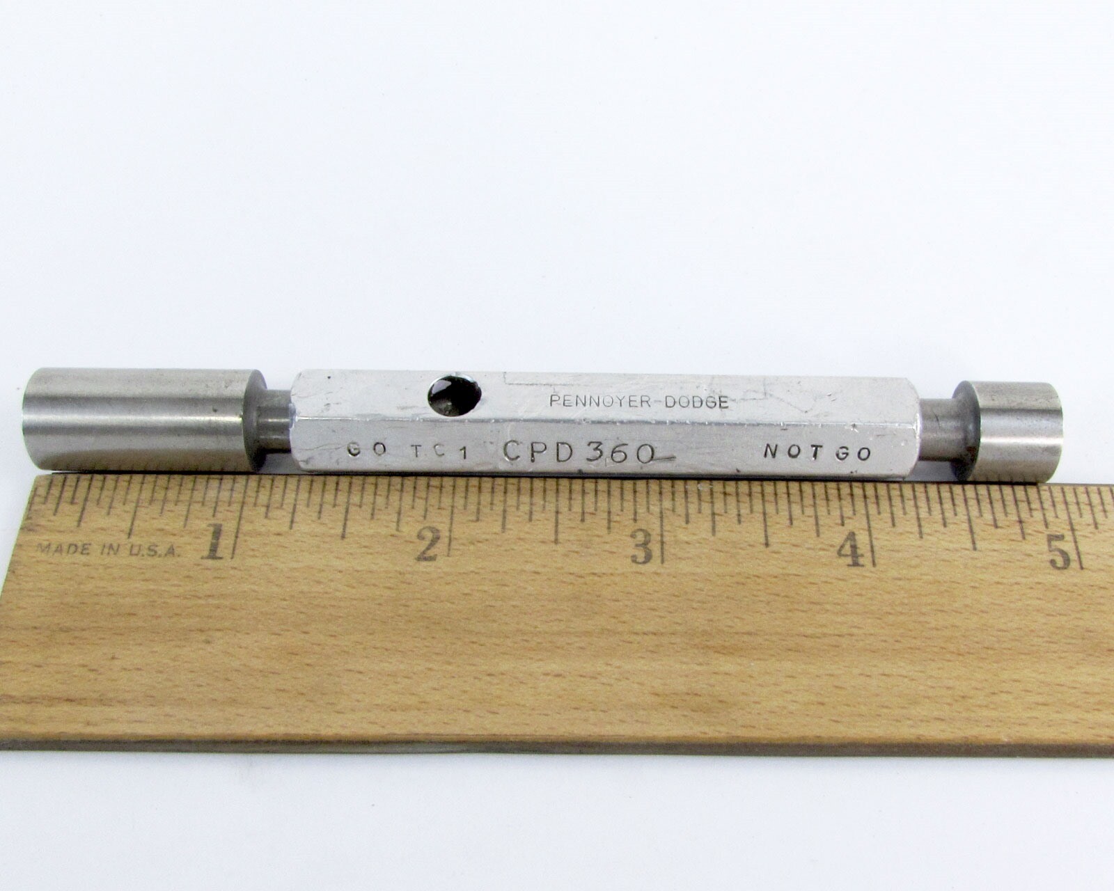 Pennoyer Dodge / Pratt & Whitney Plug Gage GO PD 0.5040 & NO GO PD 0. ...