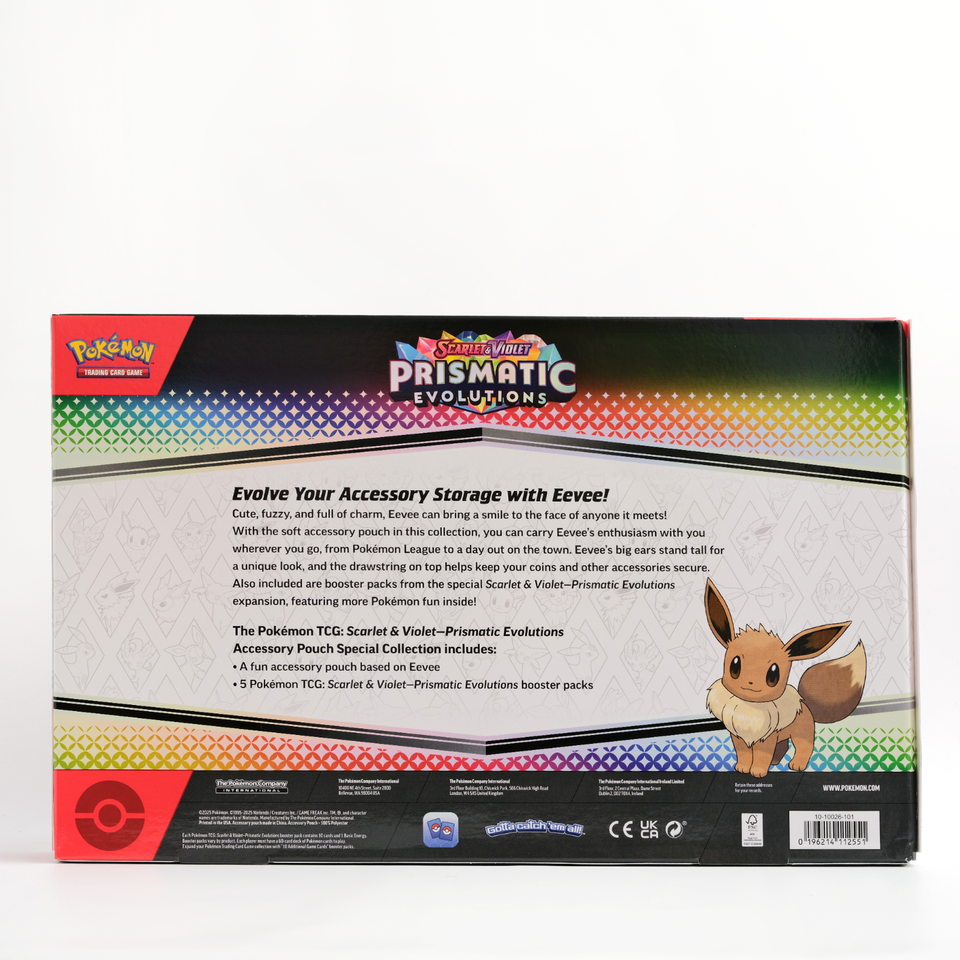 Pokemon Scarlet & Violet Prismatic Evolutions Accessory Pouch Special ...