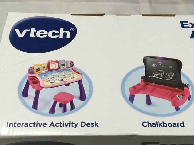VTech Explore Write Get Ready for School Learning Activity Desk Stool ...
