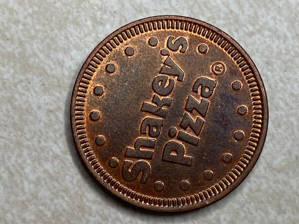 Shakey's Pizza Restaurant Game Arcade Trade Pinball Jukebox Token T3910 ...