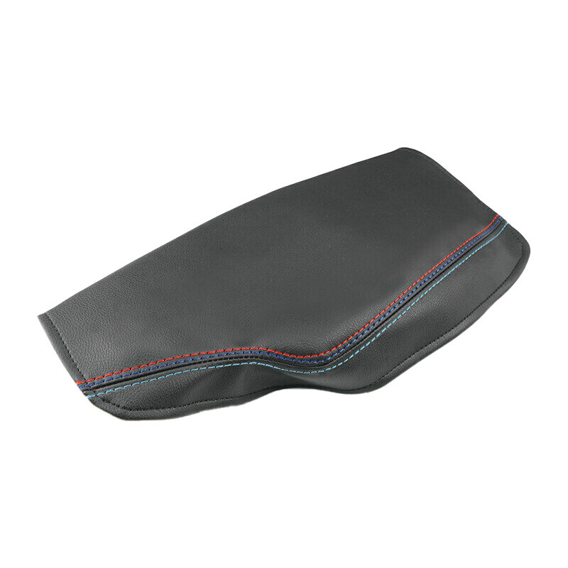 Black Synthetic Leather Center Console Armrest Lid Cover For BMW F30 ...