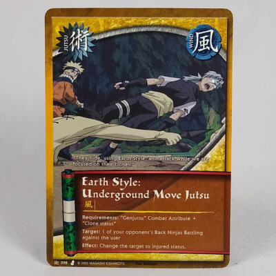 Shonen Jump Naruto CCG Curse of the Sand Earth Style Underground Move ...