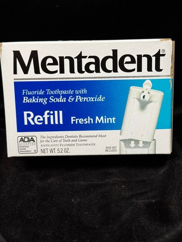 Sealed Mentadent Fluoride Toothpaste Fresh Mint with Baking Soda ...