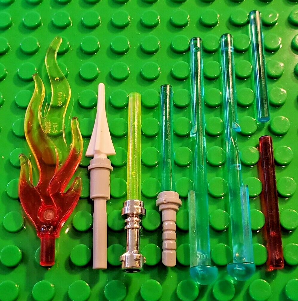 8 LEGO Minifigure Star Wars Accessories Lot - Light Sabers / Bars ...