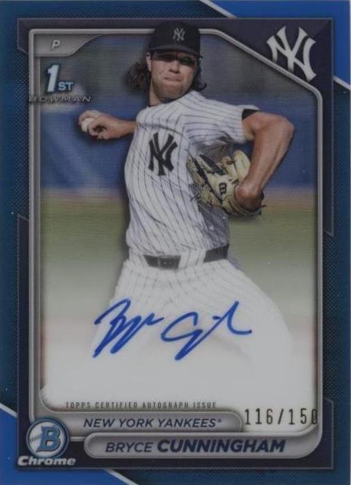 2024 Bowman Draft - Chrome Prospect Autographs Bryce Cunningham #CPA-BC ...