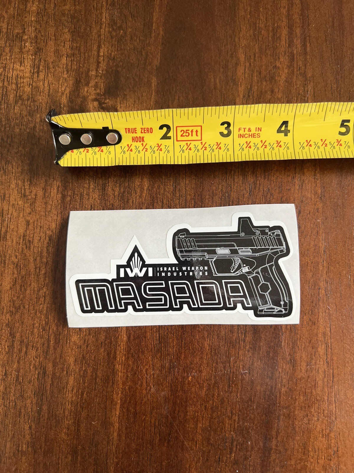 IWI Israel Weapon Industries Masada Handgun Vinyl Decal Sticker Shot ...