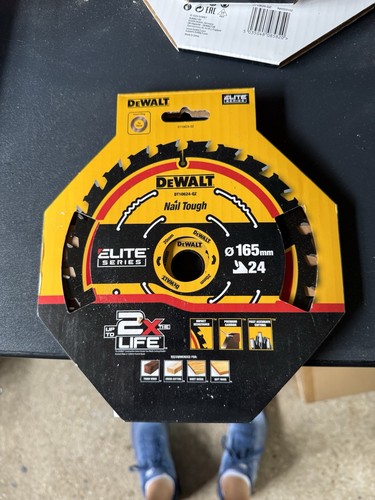 DeWalt DT10624 Extreme Cordless Circular Saw Blade (165mm x 20mm x 24T ...