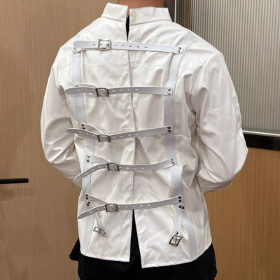 USA Asylum Straight Jacket Costume S/M L/XL BODY HARNESS Restraint ...
