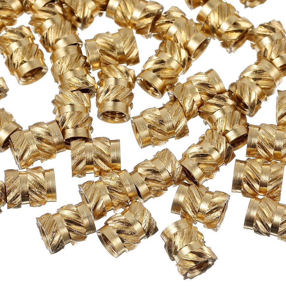 50 Pcs Brass Fasteners Threaded Inserts Soldering Iron Tips Heat Set ...