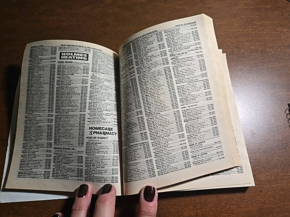 Vintage 1994 - 95 AMERITECH BELL Area 608 JANESVILLE WI Phone Book ...