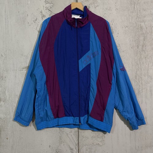 Vintage 90s Adidas Colorblock Windbreaker Jacket Mens Large | eBay