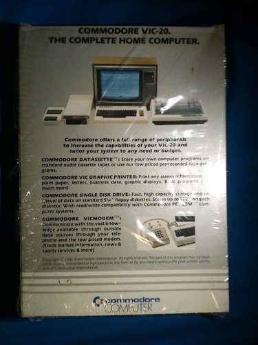 1981 Vintage Commodore Vic-20 PINBALL SPECTACULAR Vic1920 Game ...