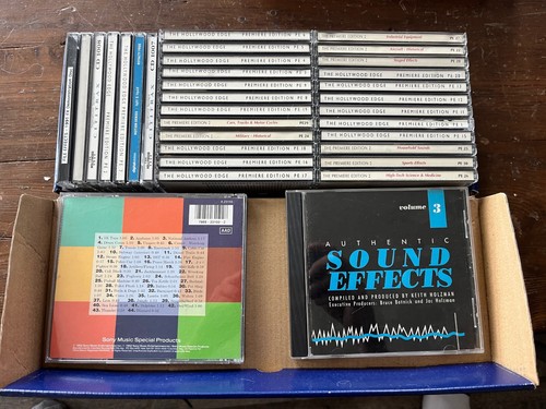 CD SOUND EFFECTS THE HOLLYWOOD EDGE PREMIERE EDITION 33 CDs GREAT DEAL ...