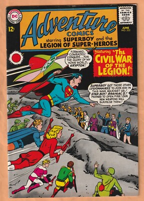 DC ADVENTURE COMICS No. 333 (1965) SUPERBOY! Legion of Super-heroes! FN ...