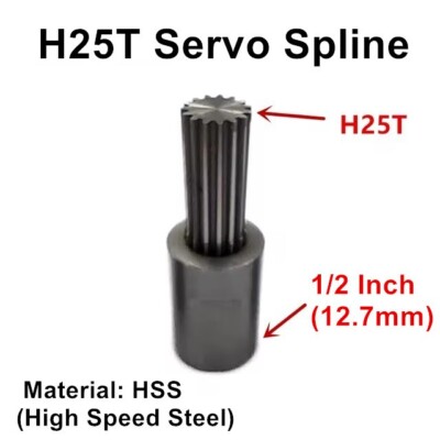 H25T Servo Spline Rotary Broach Punch Tools Cutter 0.5 inch Shank 12 ...