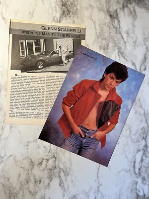 Glenn Scarpelli Shirtless Pinup from 80’s Teen Magazine. 80’s Hunk. | eBay
