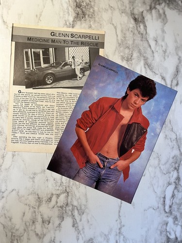 Glenn Scarpelli Shirtless Pinup from 80’s Teen Magazine. 80’s Hunk. | eBay