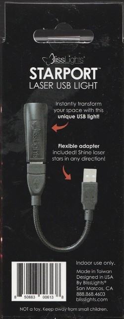 BlissLights StarPort USB Laser Star Projector for Game Room Decor ...